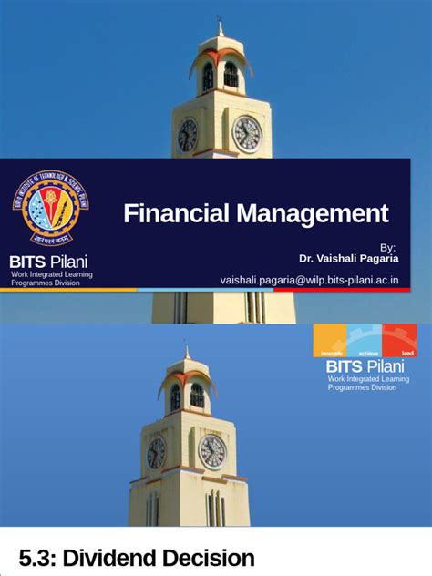 Session 11 Dividend Decision 53 Pdf Dividend Share Repurchase