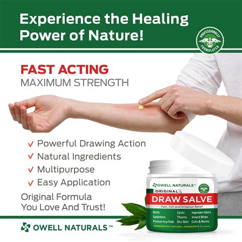 Owell Naturals Drawing Salve Ointment For Ingrown Hair