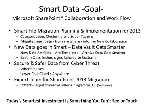 Smart Data Platform For Big Data Ppt