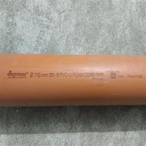 110mm Supreme Sn8 Pvc Ug Pipe 3 M At ₹ 100piece In Mahabubabad Id