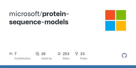 Github Microsoftprotein Sequence Models