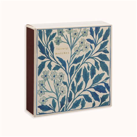 Archivist Gallery Blue Floral Matchbox Wildschut Antiques