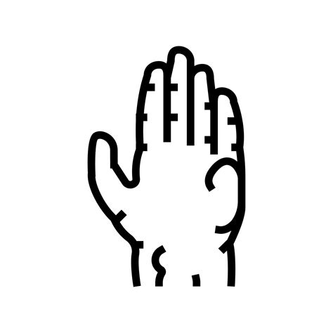 Scleroderma Skin Disease Line Icon Vector Illustration 10225507 Vector