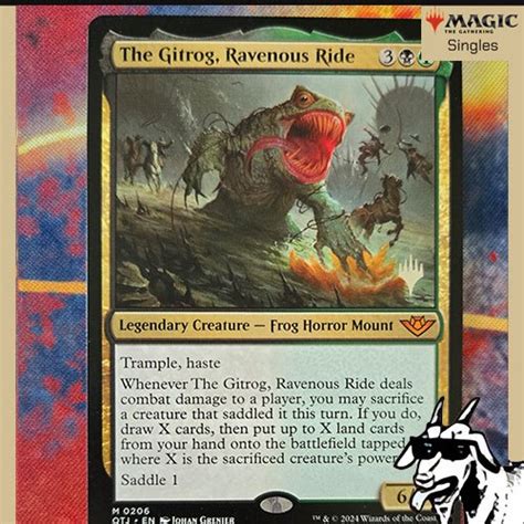 Mtg Single Otj The Gitrog Ravenous Ride Promo ระดับ Uncommon