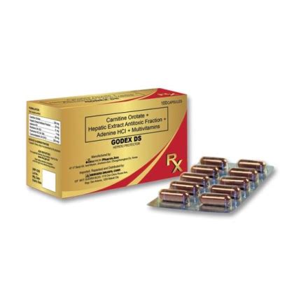 Godex Ds Carnitine Orotate Hepatic Extract Antitoxic Fraction