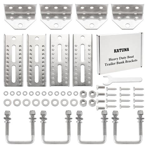 Katuna 4pcs 8 Stainless Steel Swivel Bunk Bracket Kit