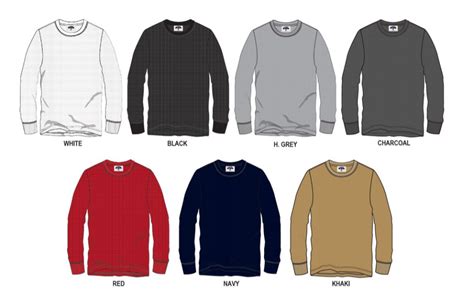 Long Sleeve Thermal In 12 Colors Ts657 The Look