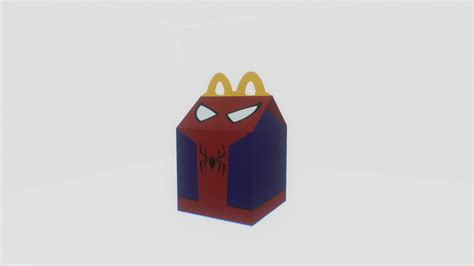 Spider Man Happy Meal Box Download Free 3d Model By Quentincdt