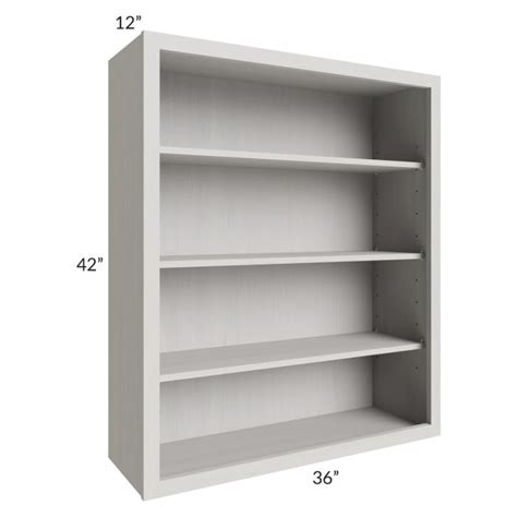 Midtown Light Grey Shaker 36x42 Wall Cabinet No Doors To Be Used With