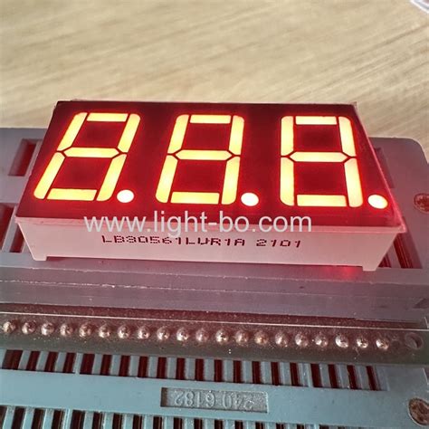 Ultra Bright Red 3 Digit 14 2mm 7 Segment Led Display Common Cathode