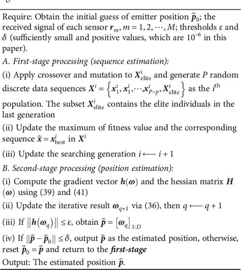 Table 1 From A Mixed Integer Solution For Tdoa Based Direct Positioning