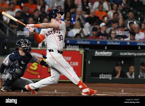 Houston Astros Outfielder Kyle Tucker 30 Hits A Solo 422 Foot Home
