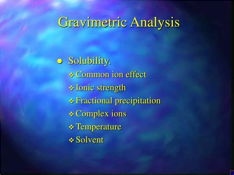 Ppt Gravimetric Analysis Powerpoint Presentation Free Download Id514498