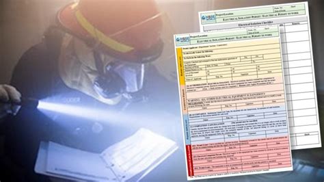 Electrical Isolation Permit To Work Forms And Checklist