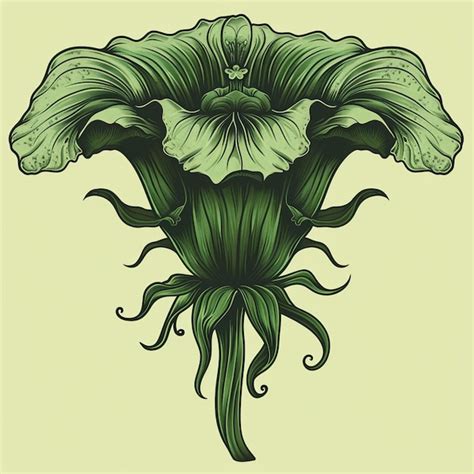 Corpse Flower Vector Logo Isolated On Background Premium Ai Generated
