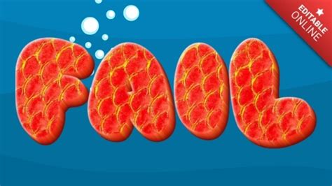 Fail Text Effect Generator