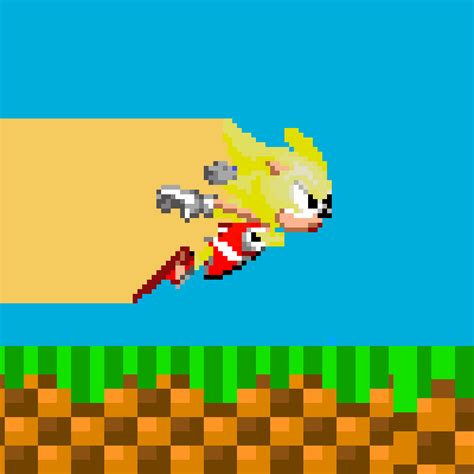 Pixilart Super Sonic Fly By Dp2dgrqn9p1vx63