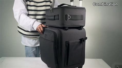 Relavel Rolling Makeup Bag Custom Large Makeup Cosmetic Trolley Case