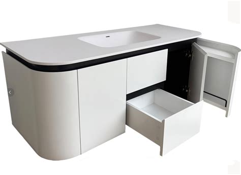 Devito Modern Wall Hung Vanity Pvc Cabinet Lk Md1521w Lukka Bathware
