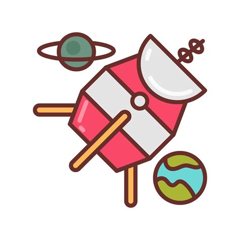 Space Probe Icon In Vector Illustration 36445596 Vector Art At Vecteezy