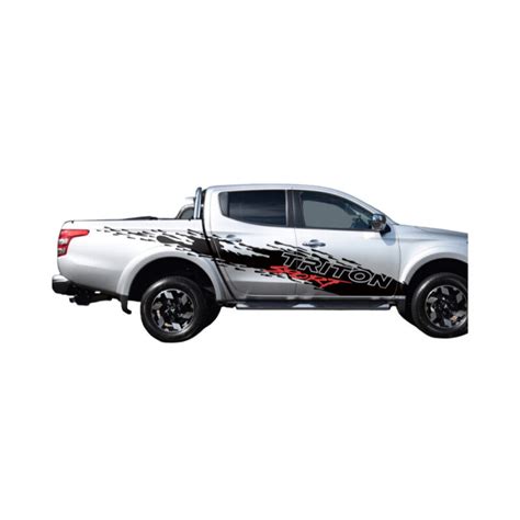 Mitsubishi L200 Full Body Side Sticker Triton Logo 2 Colors