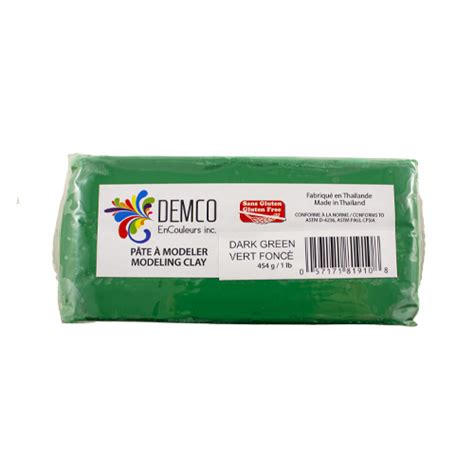 Above Ground Art Supplies Demco Modelling Clay 1lb Dark Green