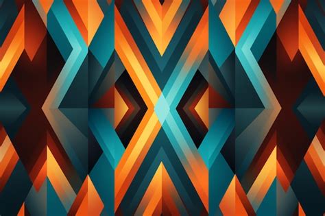 Premium Photo A Close Up Of A Colorful Abstract Design With A Diagonal Pattern Generative Ai