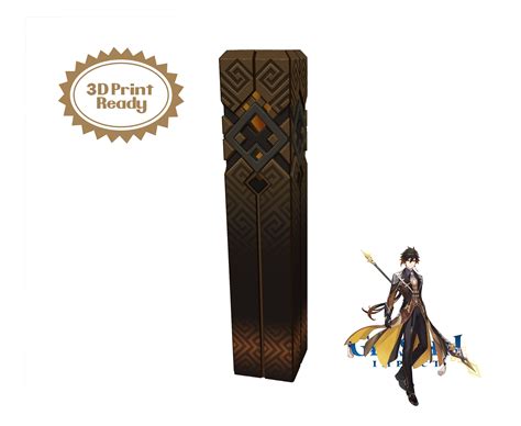 Genshin Impact Zhongli Pillar 3d Model 3d Model 3d Printable Cgtrader