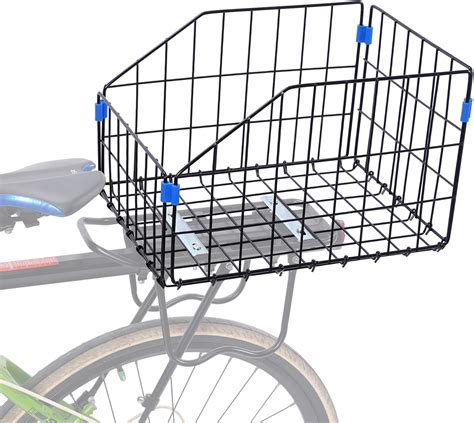 Homee Folding Bicycle Cargo Storage Basket For Most Rear Mounted Bike
