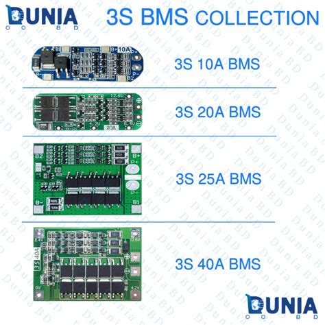 Bms 3s 10a 20a 25a 40a 111 126v 18650 Lithium Battery Charging