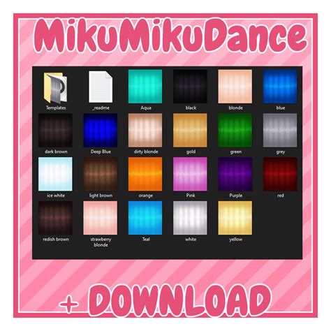 Mmd Hair Textures Ellieserens Ko Fi Shop