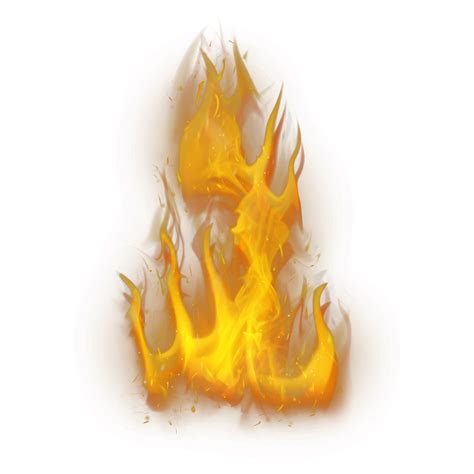 Llamas De Fuego Ardientes Realistas Chispas Calientes Ardientes Llama