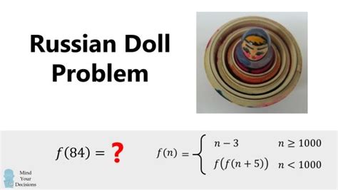 Solving The Russian Doll Problem 1984 Aime Problem 7 Mind Your Decisions