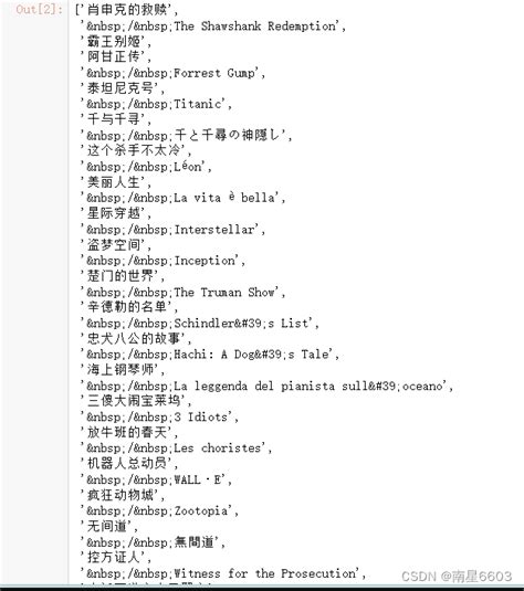 python爬虫 爬取豆瓣top250的数据和可视化 csdn博客