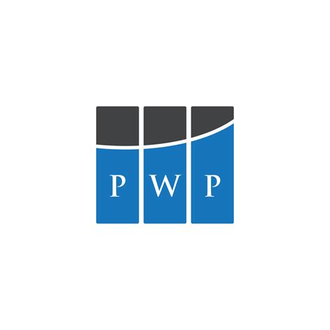 Pwp Letter Design Pwp Letter Logo Design Sobre Fondo Blanco Concepto De Logotipo De Letra De