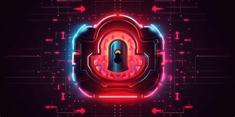 Premium Ai Image Cybersecurity Design Data Protecting Banner Ai Generated