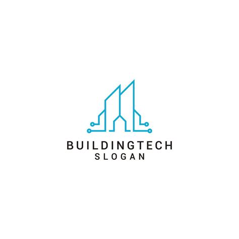 Building Tech Logo Design Icon Vector 17344160 Vector Art At Vecteezy