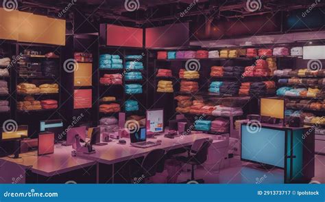 Virtual Ai Shopping Assistant In Online Store Concept Web Market