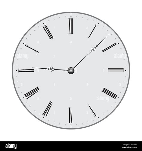 Clock Vector Illustration Isolated On White Background Stock Vector