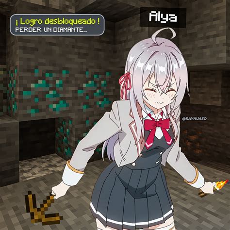 𝗥𝗮𝘆 🇨🇱 𝗘𝗱𝗶𝘁𝘀 𝗱𝗲 𝗮𝗻𝗶𝗺𝗲 Alya Intentó Conseguir Diamantes Con Un Pico