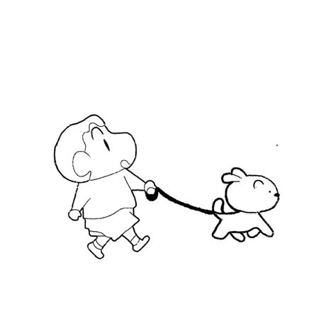 小新和小白简笔画大全图文（精选11张）简笔画图片大全