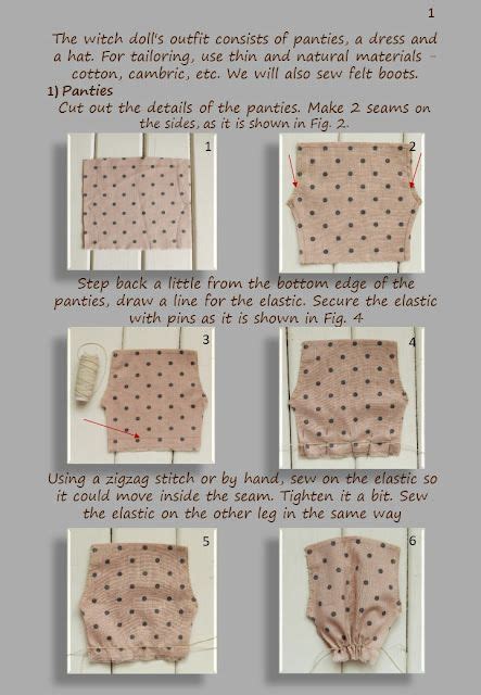 How To Sew Pantaloons For A Doll Free Pattern P1 In 2024 Fabric