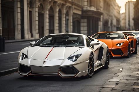 Premium Photo Lamborghini Cars Roaring On The Road