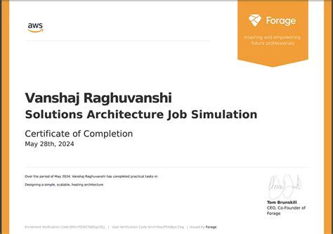 Forage Virtual Job Simulation Aws Apac By Vanshaj Raghuvanshi May