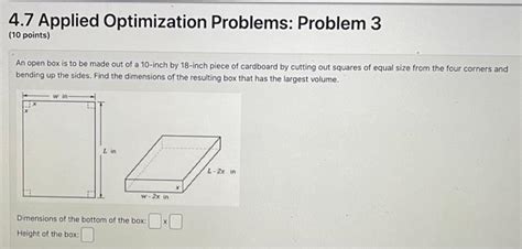 Solved 47 Applied Optimization Problems Problem 3 10