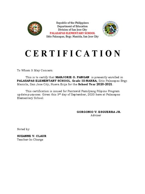 4ps Certification Pdf