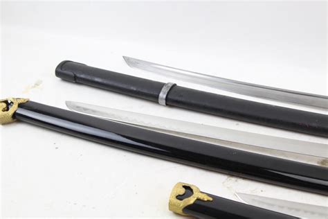 3 Piece Daisho Set And Samurai Sword 4 Items Property Room