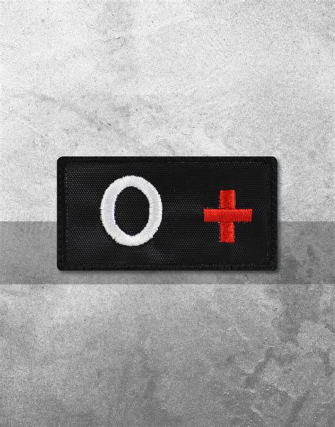 Parche Tipo De Sangre O Positivo De Piel Y Algo Más