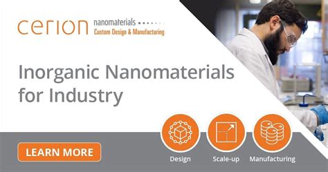 Cerion Nanomaterials On Linkedin Nanomaterials Designed For Products
