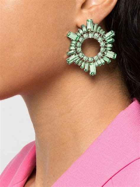 Amina Muaddi Mini Begum Earrings Amina Muaddi